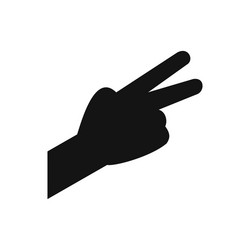 Hand with two fingers isometric 3d icon Royalty Free Vector