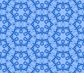 Abstract blue seamless background with complex Vector Image