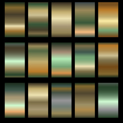 Gold gradients Royalty Free Vector Image - VectorStock