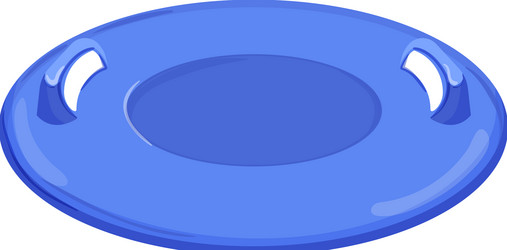 Sledge sled snow cartoon Royalty Free Vector Image