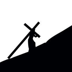 Jesus Carrying Cross Vector Images (93)