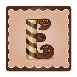 Chocolate Letter E Vector Images (47)