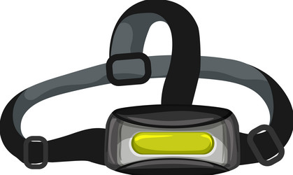 Led headlamp flashlight cartoon Royalty Free Vector Image
