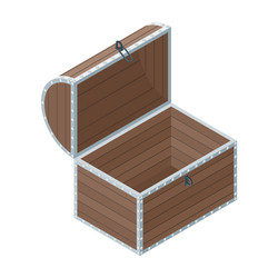 Open chest isolated isometric icon Royalty Free Vector Image
