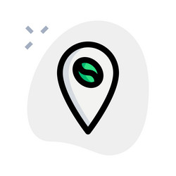 Cafe location given on area map Royalty Free Vector Image