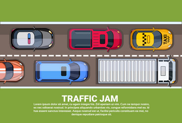 Traffic toll gate top view highway toll Royalty Free Vector