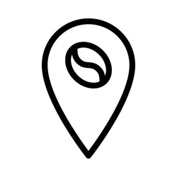 Cafe location given on area map Royalty Free Vector Image