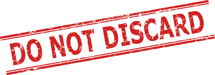 Do not discard watermark stamp Royalty Free Vector Image