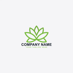 Lotus logo design beautiful flower Royalty Free Vector Image