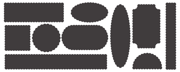 Scallop Rectangle Vector Images (over 110)