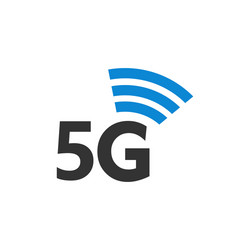 5g internet network logo 5th generation wireless Vector Image
