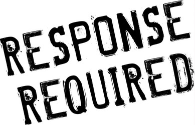 Response required rubber stamp Royalty Free Vector Image