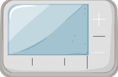 Air smart thermostat cartoon Royalty Free Vector Image