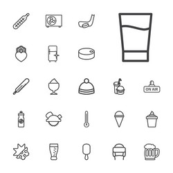 Ice icons Royalty Free Vector Image - VectorStock