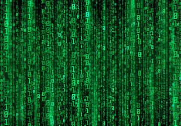 Background matrix binary code Royalty Free Vector Image