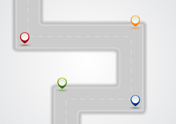 Grey road background Royalty Free Vector Image