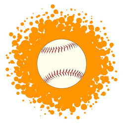 Red faded baseball Royalty Free Vector Image - VectorStock