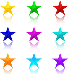 Emoji stars icons Royalty Free Vector Image - VectorStock