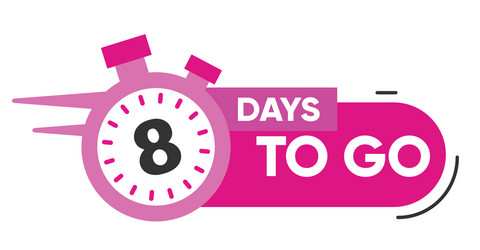 8 Day to Go Vector Images (over 720)