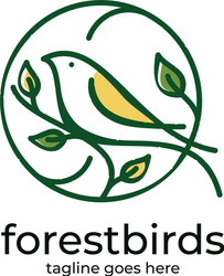 Wild bird logo Royalty Free Vector Image - VectorStock