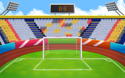 Cartoon Football Pitch Vector Images (over 1,100)