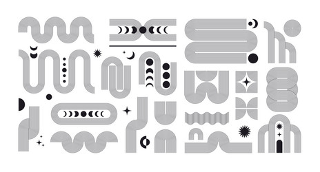 Phases moon boho Royalty Free Vector Image - VectorStock