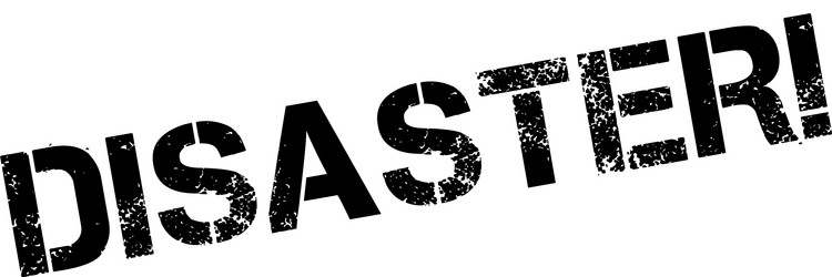 Disaster rubber stamp Royalty Free Vector Image