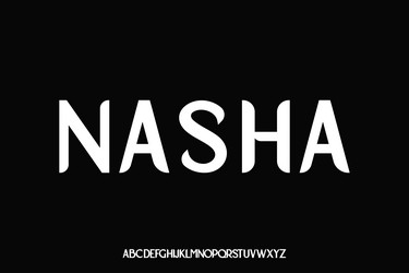 Display font design suitable for headline poster Vector Image