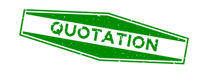 Grunge red quotation word round rubber seal stamp Vector Image