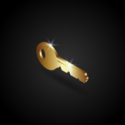Luxury golden key Royalty Free Vector Image - VectorStock