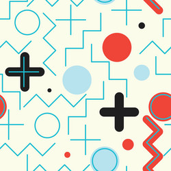 Mathematics seamless pattern math background Vector Image