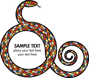 Snake frame Royalty Free Vector Image - VectorStock