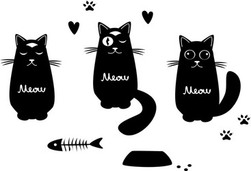 Continuous line three hearts hearts Royalty Free Vector