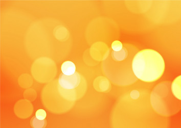 Abstract yellow bokeh blur on red background Vector Image