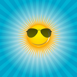Happy sun background Royalty Free Vector Image