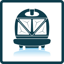 Electric sandwich maker cartoon Royalty Free Vector Image