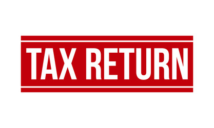 Tax return rubber stamp seal Royalty Free Vector Image