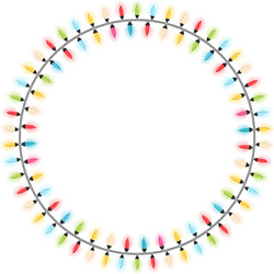 Circle Border Christmas Lights Vector Images (over 3,100)