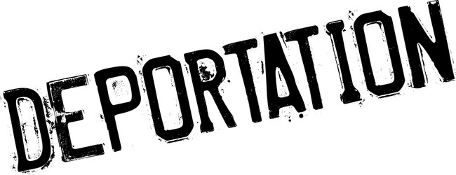 Deportation rubber stamp Royalty Free Vector Image