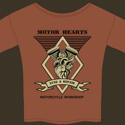 Biker Heart Motor Motorcycle Vector Images (32)