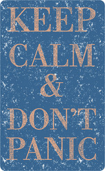 Keep calm and panic Royalty Free Vector Image - VectorStock