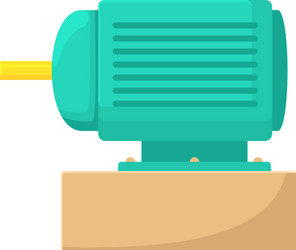 Electric motor icon cartoon style Royalty Free Vector Image