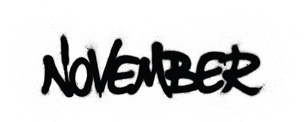 November Word Art Vector Images (over 1,100)