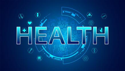 Abstract health science consist health plus Vector Image