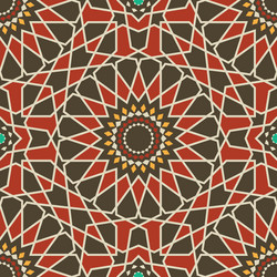 Arabic seamless borders Royalty Free Vector Image