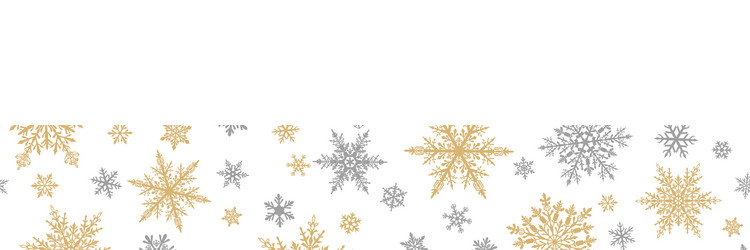 Christmas background with snowflakes banner Vector Image