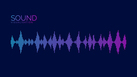 Sound wave signals set black audio track beats Vector Image