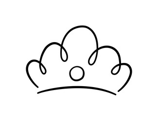 Simple Princess Tiara Drawing