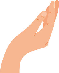 Hand human receiving Royalty Free Vector Image