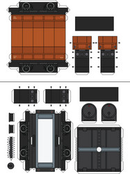 Paper Model Train Vector Images (over 110)